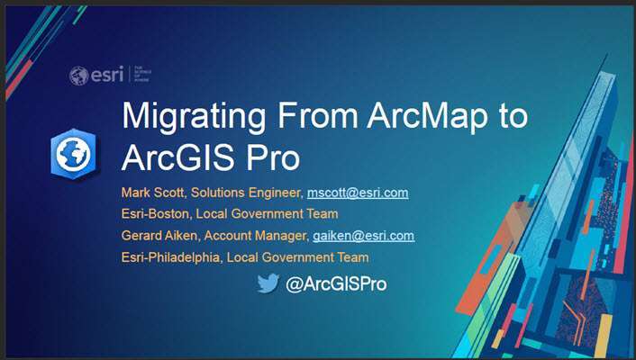Migrating from ArcMap to ArcPro | NYS GIS Association