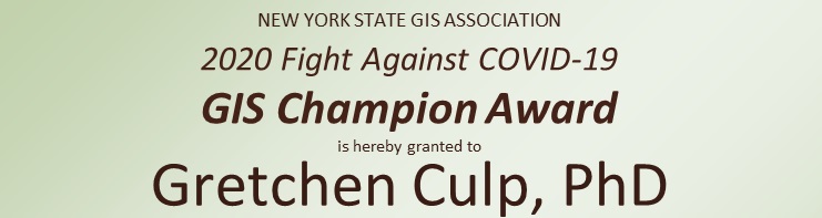 2020 GIS Champion: Gretchen Culp, Ph.D. | NYS GIS Association